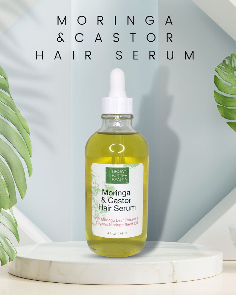 Castor and Moringa Softening Serum - Free Shipping – BrownButterBeauty